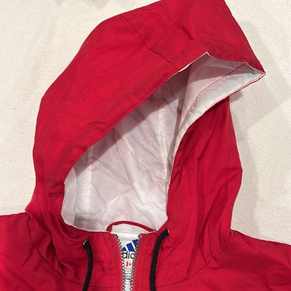 adidas | Jackets & Coats | Adidas Vintage 9s Moby Red Quilted Puffer ...